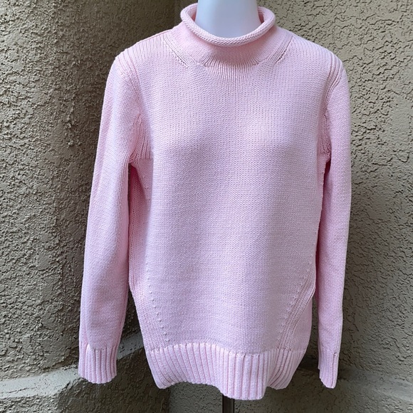 J. Crew | Sweaters | Vintage Baby Pink J Crew Cotton Oversized Knitted ...